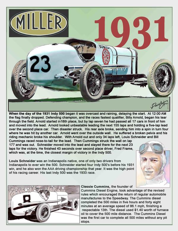 Louis Scheider, 1931 | First Super Speedway