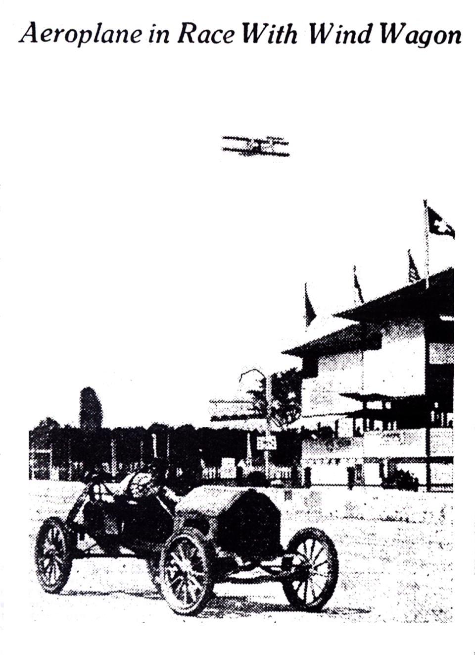 Wind Wagon Races Wright Brothers Airplane | First Super Speedway